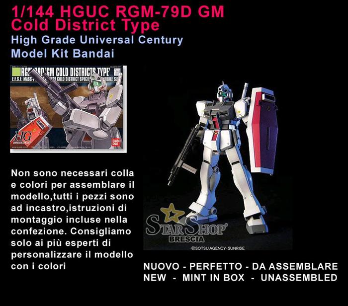 GUNDAM - 1/144 RGM-79D GM Cold District Type Model Kit HGUC # 038 ...