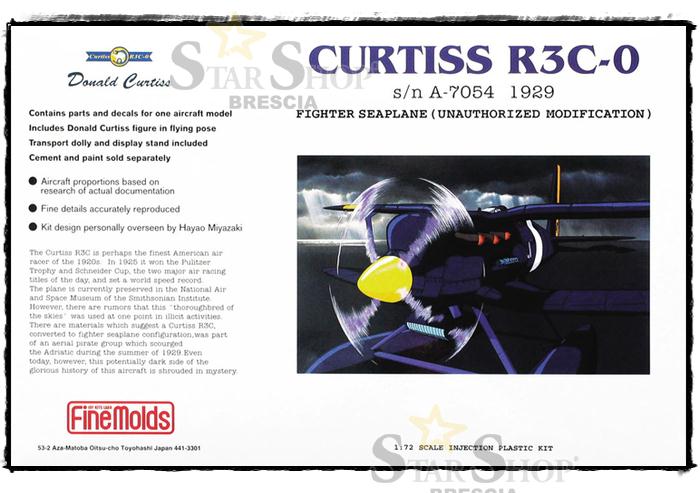 PORCO ROSSO - 1/72 Curtis R3C-0 Model Kit Miyazaki Fine Molds